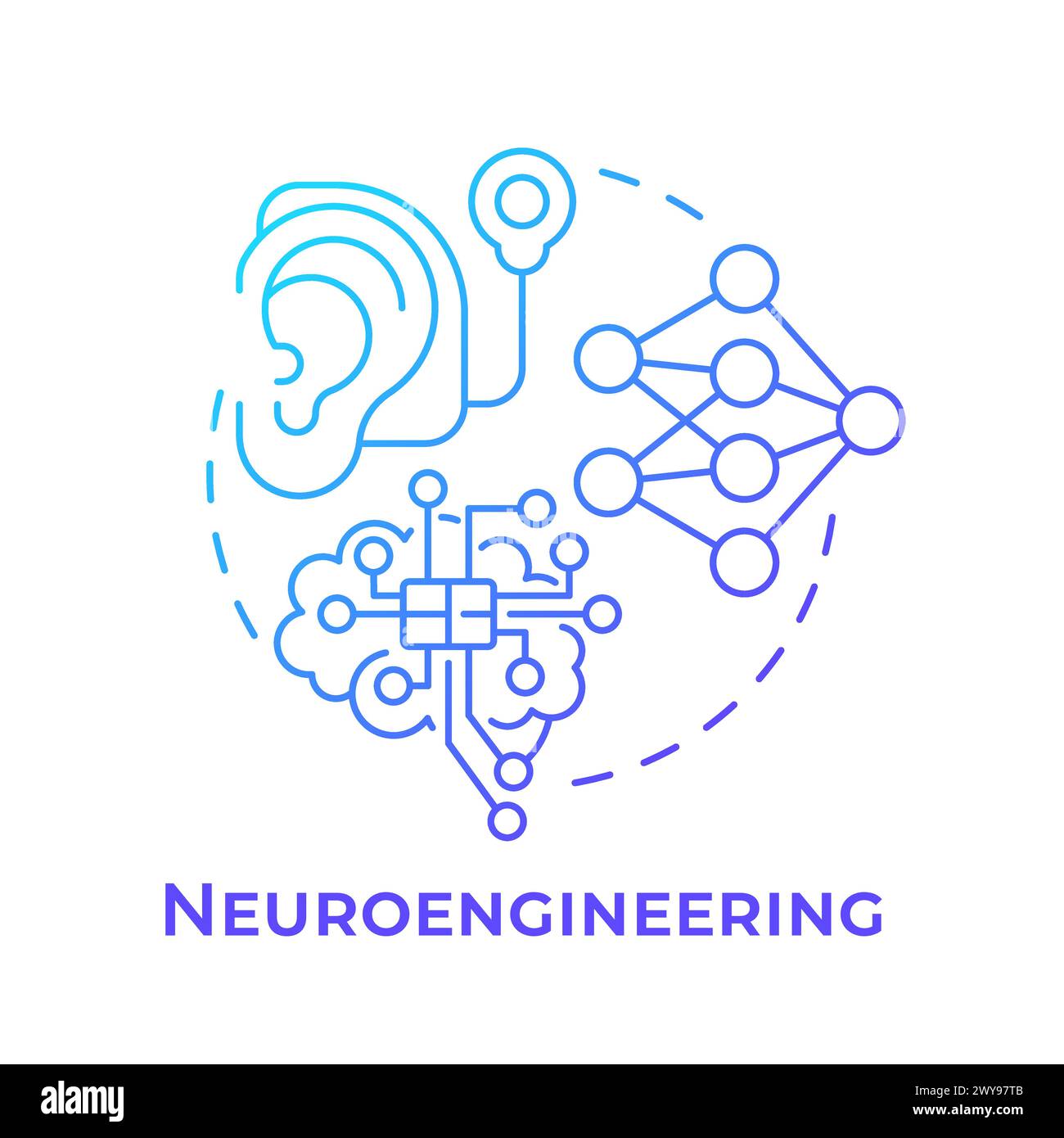 Neuroengineering Stock Vector Images - Alamy