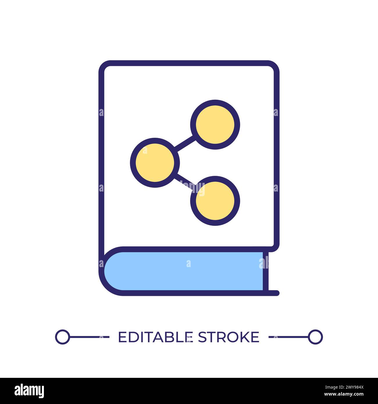 Book sharing RGB color icon Stock Vector Image & Art - Alamy