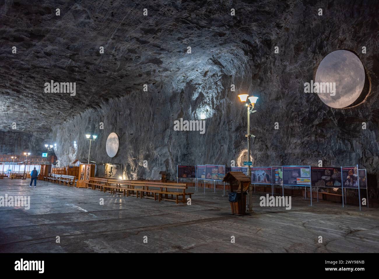 Praid, Romania, August 16, 2023: People are relaxing inside of the ...