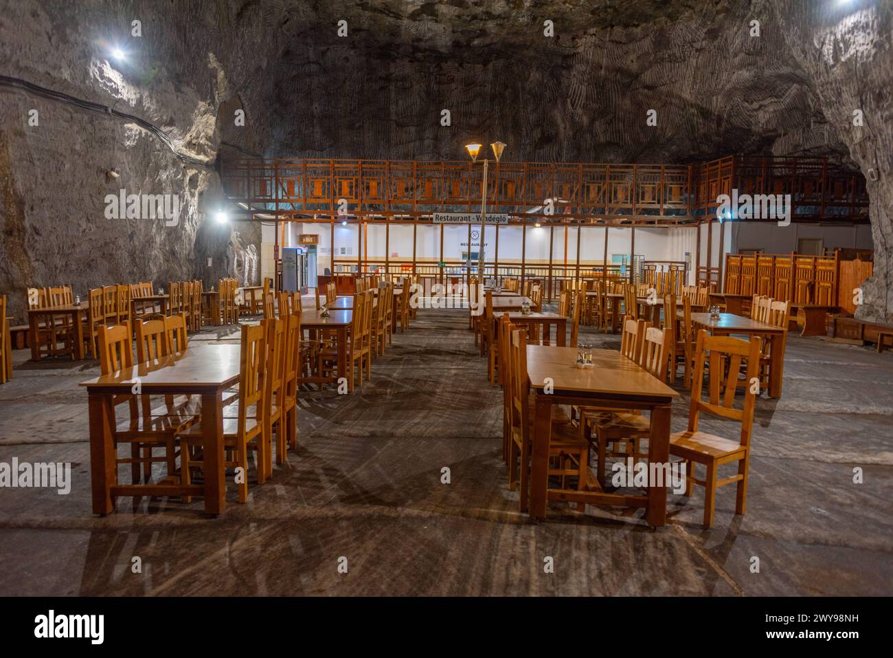 Praid, Romania, August 16, 2023: People are relaxing inside of the ...
