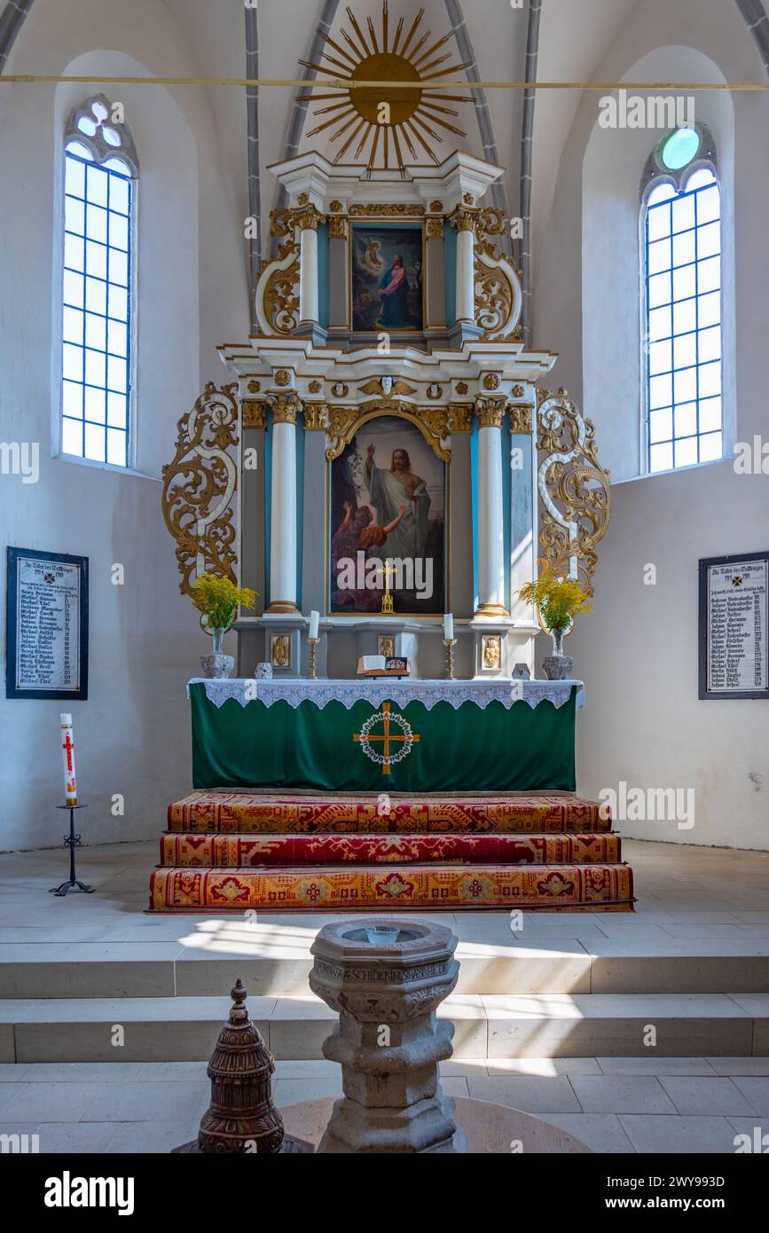 Saschiz, Romania, August 18, 2023: Saint Stephn feortified church in ...
