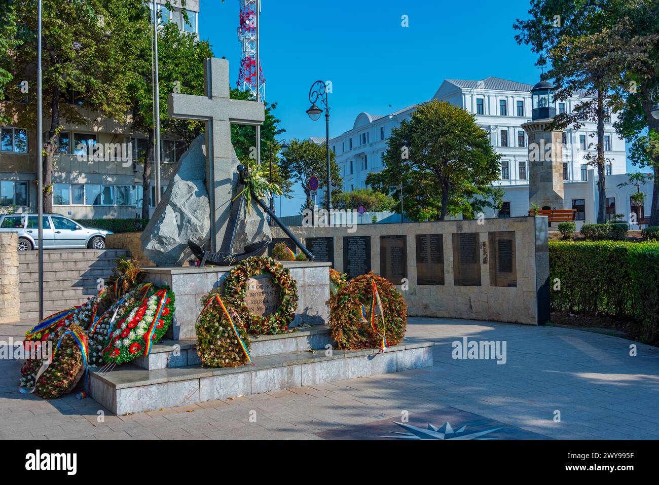 Constanta, Romania, August 20, 2023: Sailors' Cross at the Seaside ...