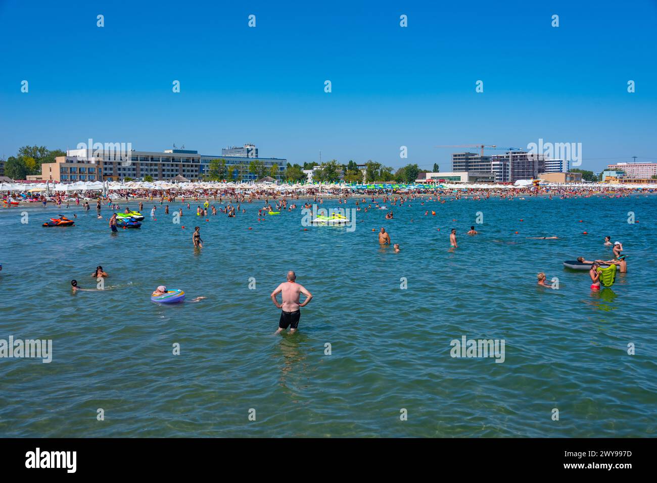 Constanta, Romania, August 20, 2023: Summer day at Playa Mamaia in ...