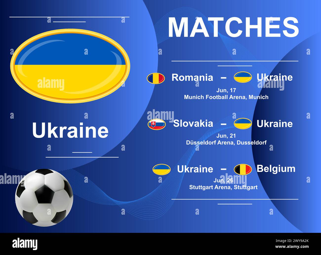 Schedule of matches of the Ukrainian national team at the final stage ...