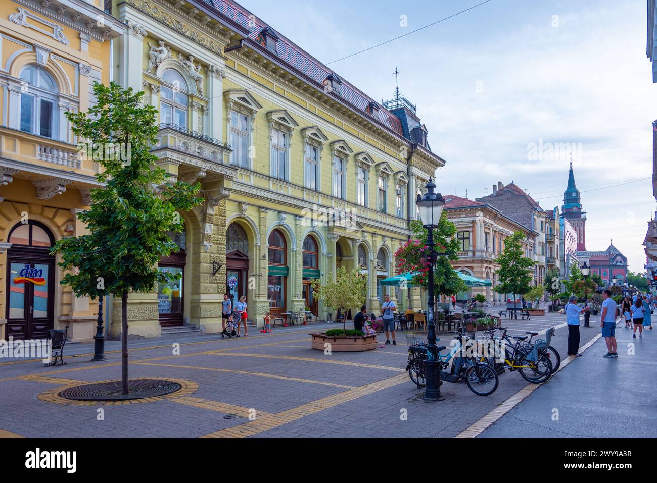 Pedestrian street in subotica hi-res stock photography and images - Alamy