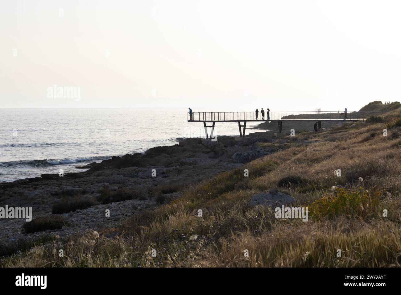 Seaside Pier at Sunset Stock Photo - Alamy