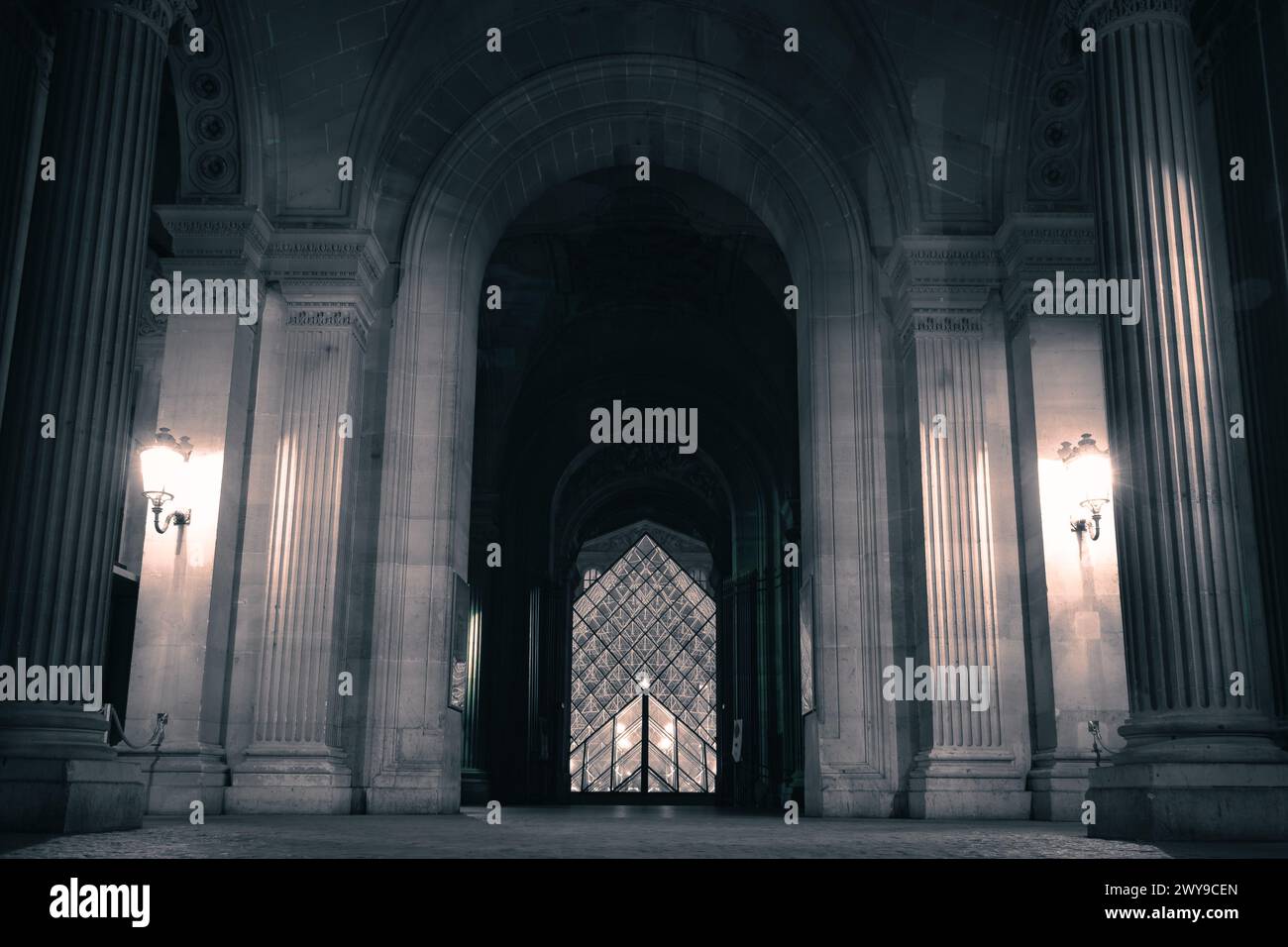 A symmetrical building with dual doors and central pillars: Musee Du ...