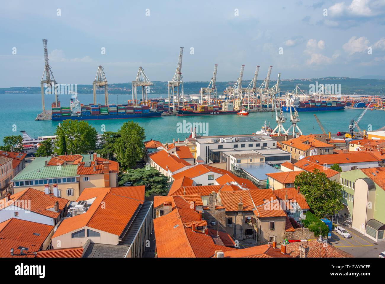 Koper, Slovenia, 23 June 2023: Aerial view of Port of Koper in Slovenia Stock Photo - Alamy