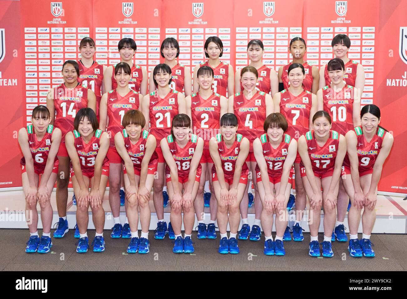 Tokyo, Japan. Credit: MATSUO. 5th Apr, 2024. Japan Women's team group ...