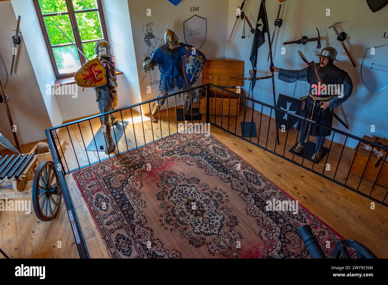 Turjak, Slovenia, 24 June 2023: Weaponry at the Turjak castle in ...