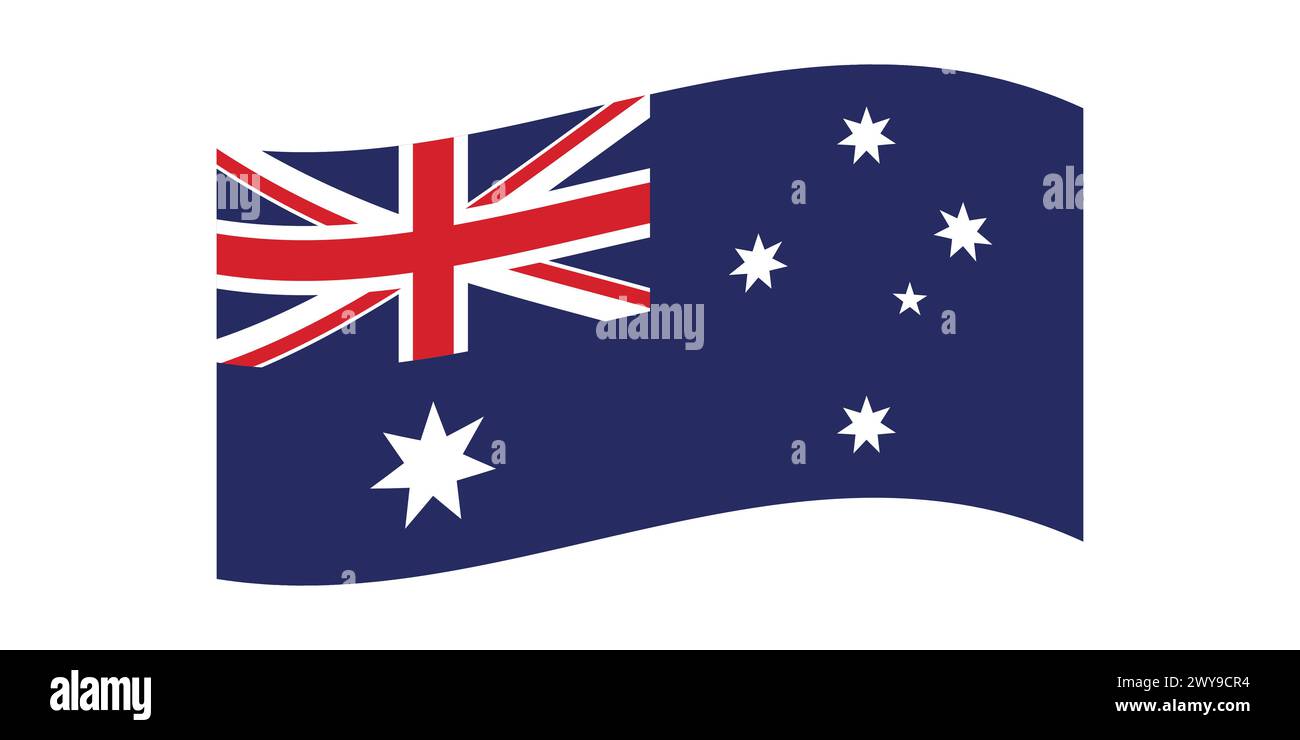Flag of Australia. Australian national symbol in official colors ...