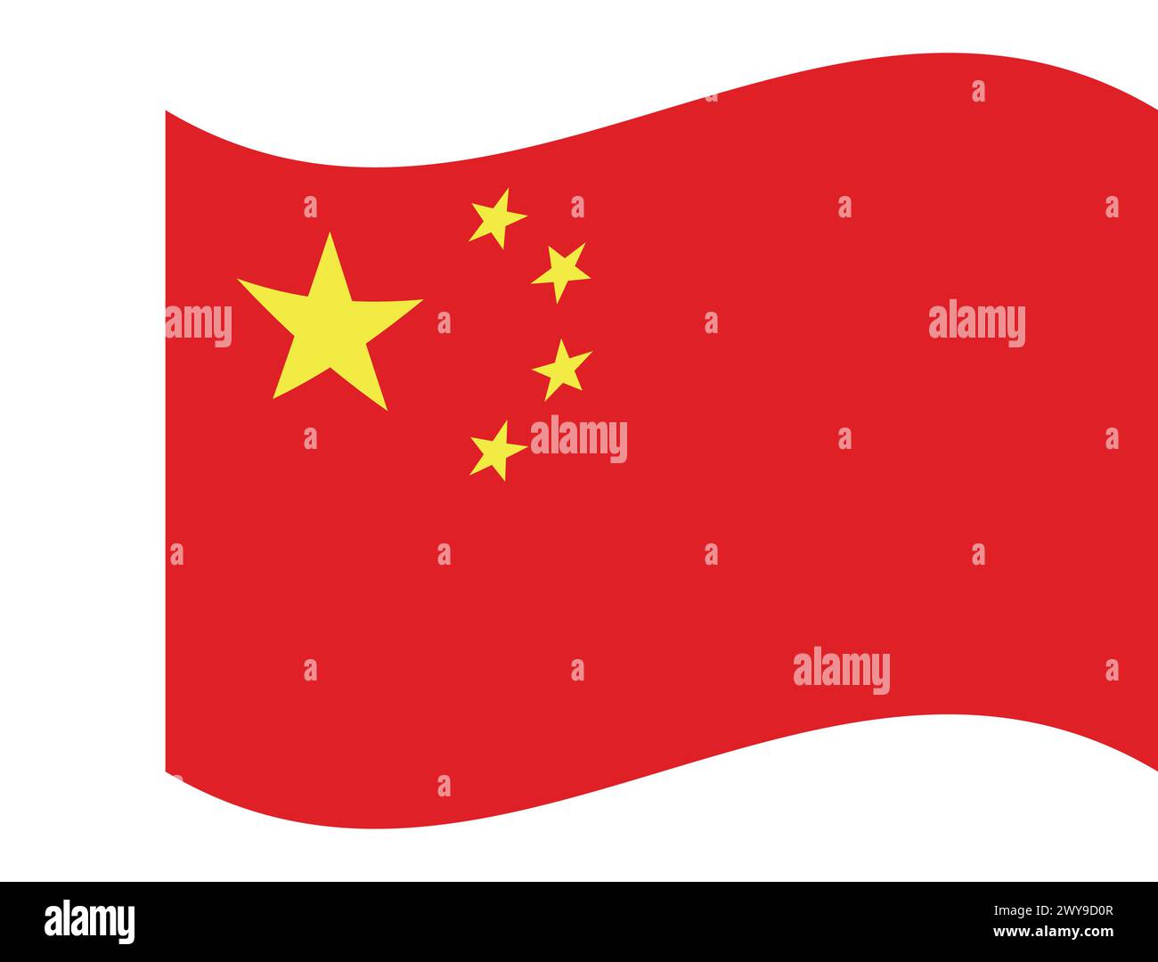Flag of China. Chinese national symbol in official colors. Template ...