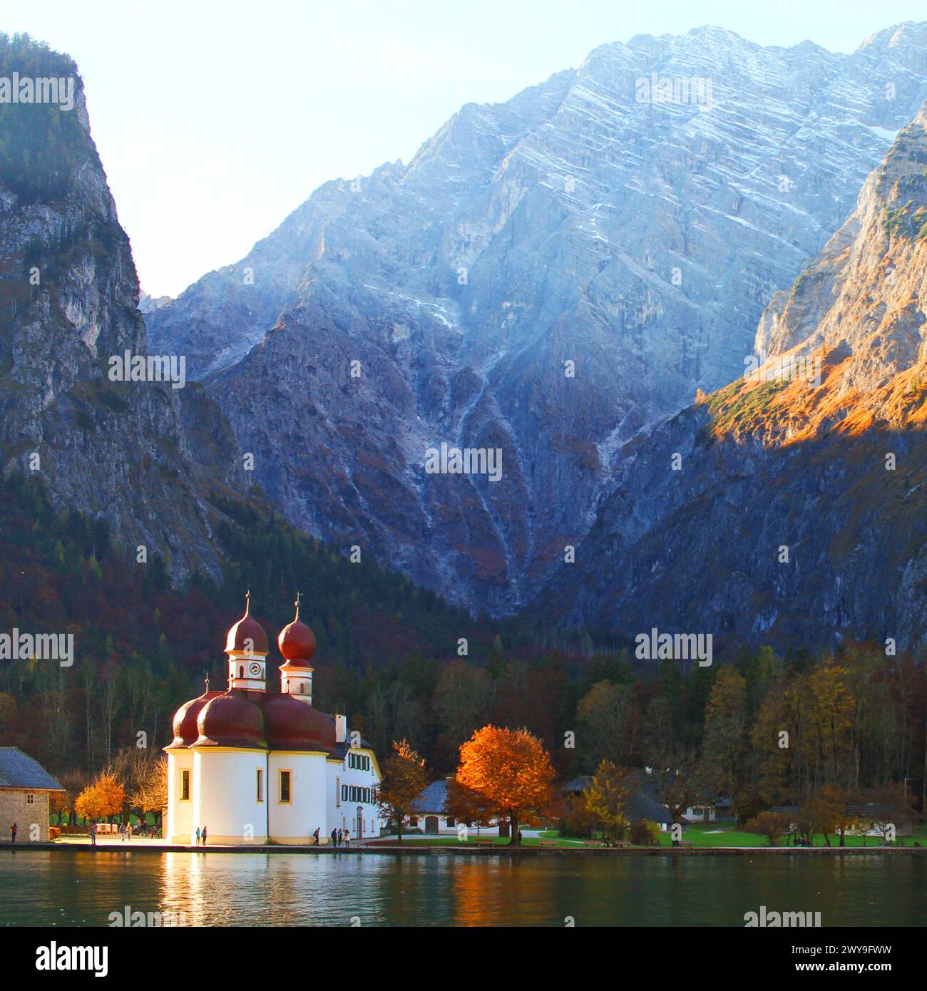 A scenic autumn scene in Konigsee, Germany Stock Photo - Alamy