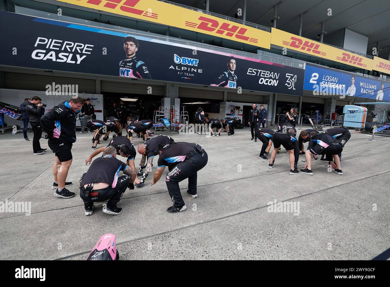 Alpine F1 Team, mecaniciens mechanics, during the Formula 1 MSC Cruises ...