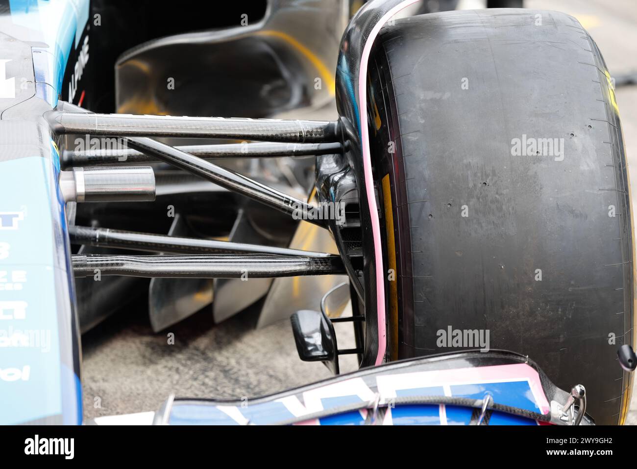 Alpine F1 Team A524, mechanical detail, New shape of all front wing ...