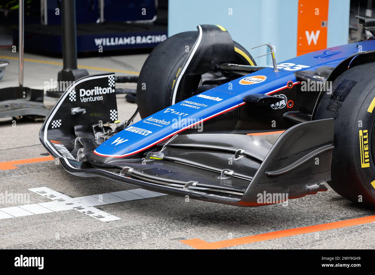 Williams Racing FW46, mechanical detail, The rearmost 2 elements are ...