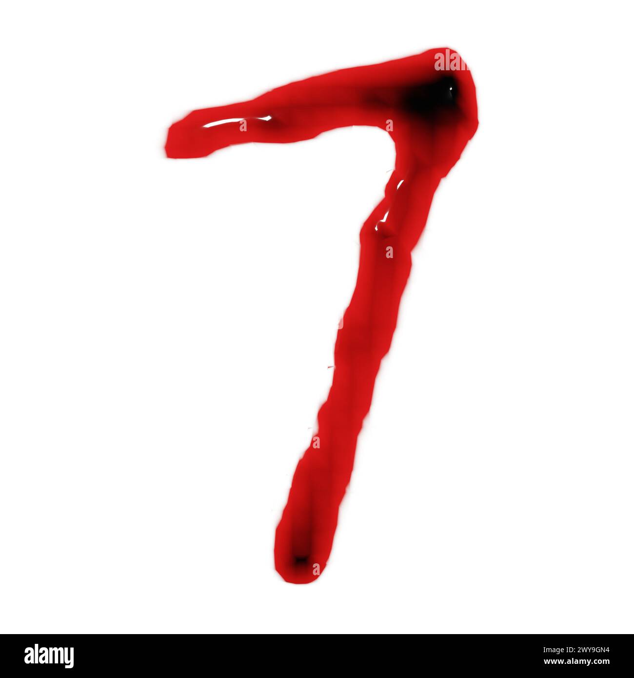 isolated on white 3d render of blood red wine liquid numbers Stock ...