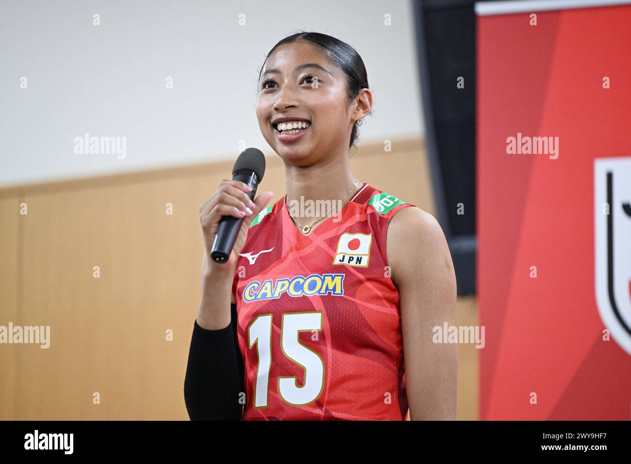 Tokyo, Japan. Credit: MATSUO. 5th Apr, 2024. Airi Miyabe (JPN) Volleyball : Japan Women's ...
