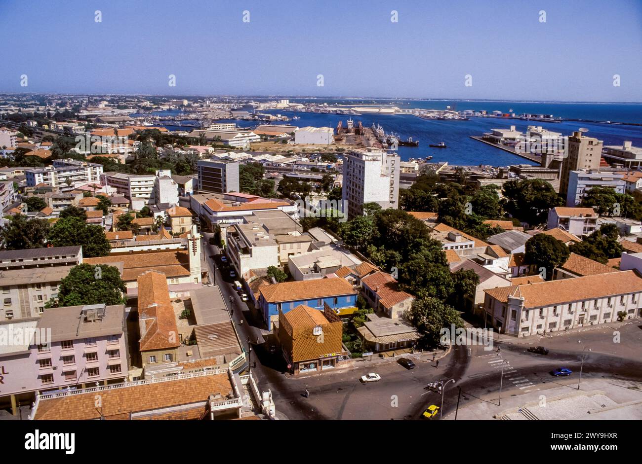 Senegal, Dakar, overview of the city and harbour Stock Photo - Alamy