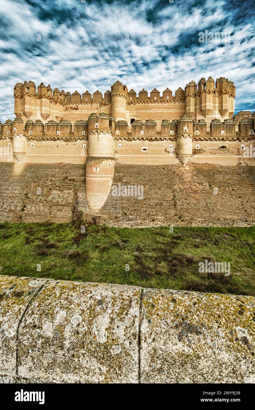 Castle of Coca, 15th Century Gothic Mudejar Style, Spanish Mudejar ...