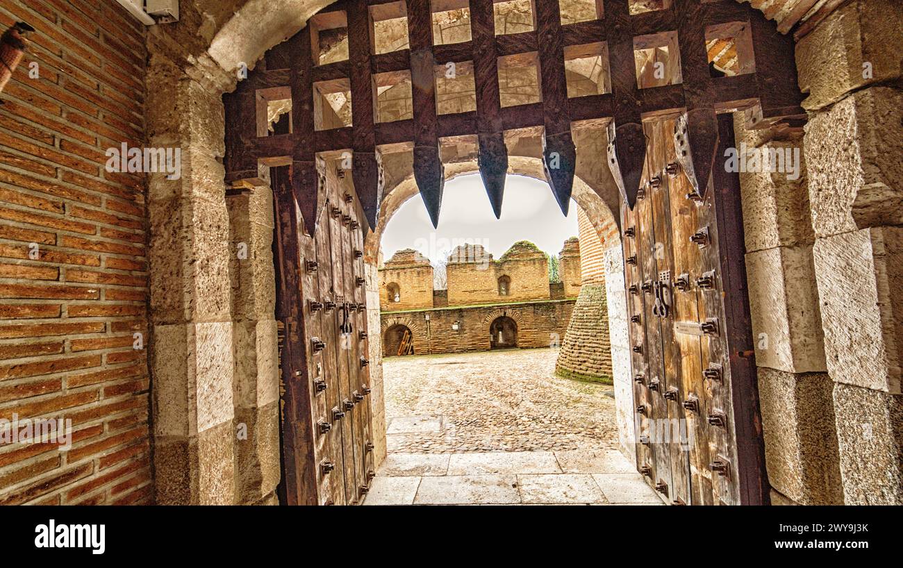 Castle of Coca, 15th Century Gothic Mudejar Style, Spanish Mudejar ...