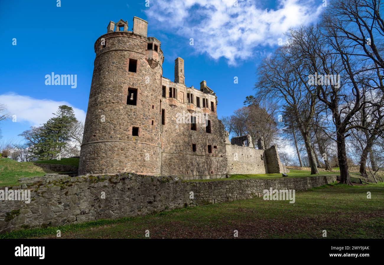 Huntly Castle north of Huntly in Aberdeenshire, Scotland Stock Photo ...