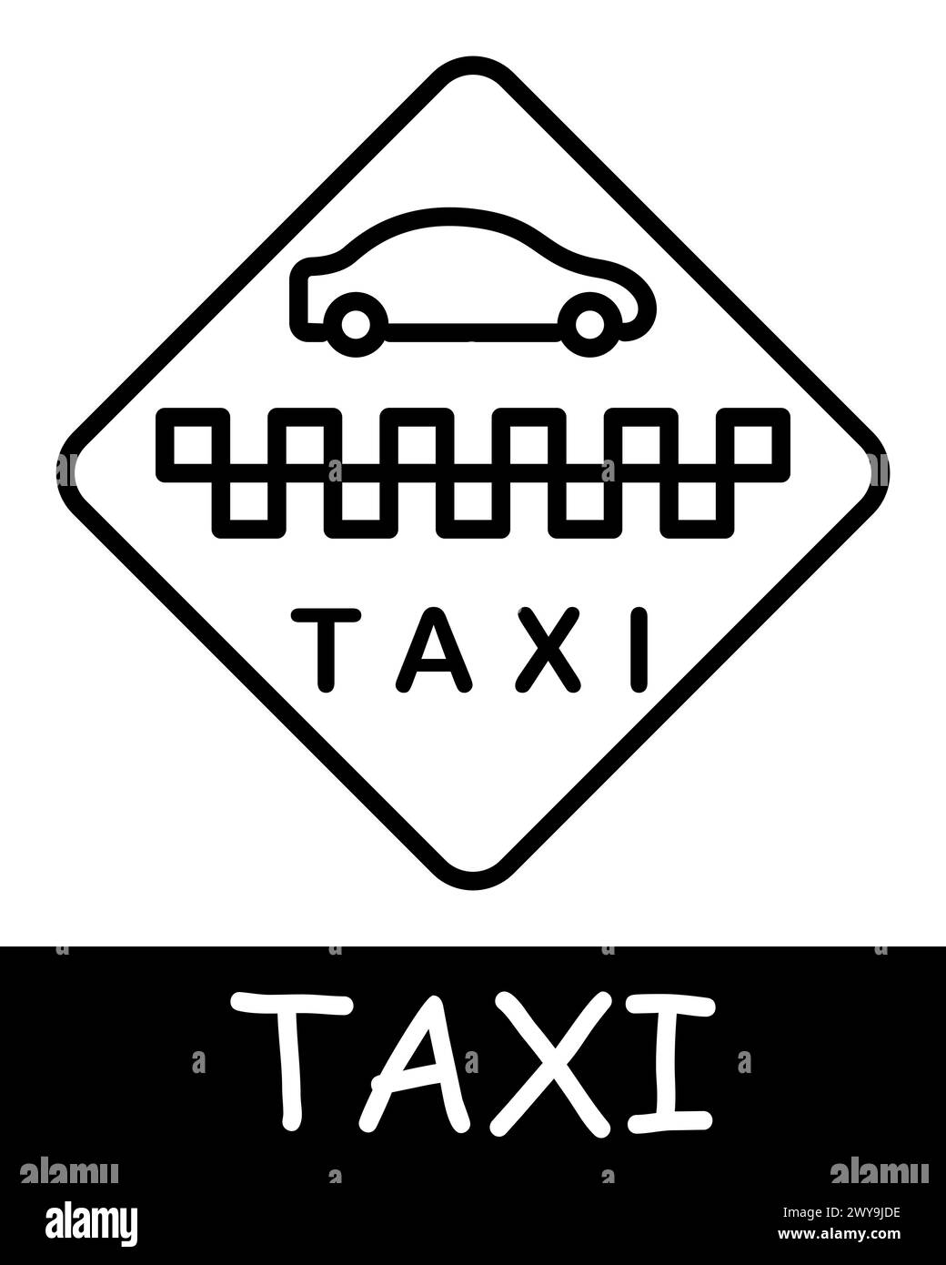 Simple car shapes Black and White Stock Photos & Images - Alamy