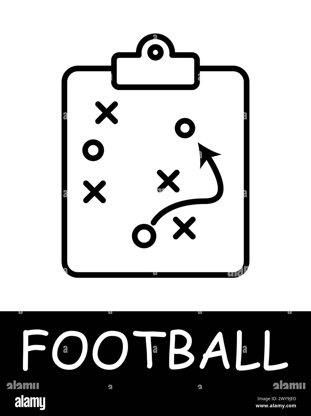 Football, plan, board icon. Ball, strategy, kick, outdoor activity ...
