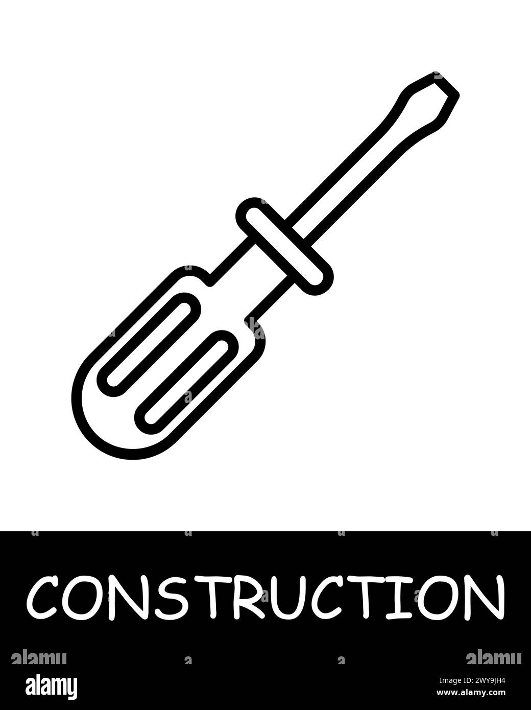 Heavy equipment working construction site Black and White Stock Photos ...