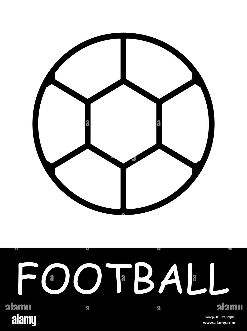 Football soccer ball abstract poster Black and White Stock Photos ...