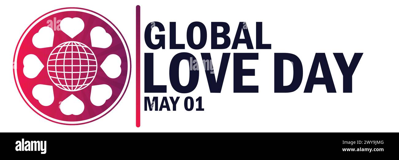 Global Love Day wallpaper with typography. Global Love Day, background ...