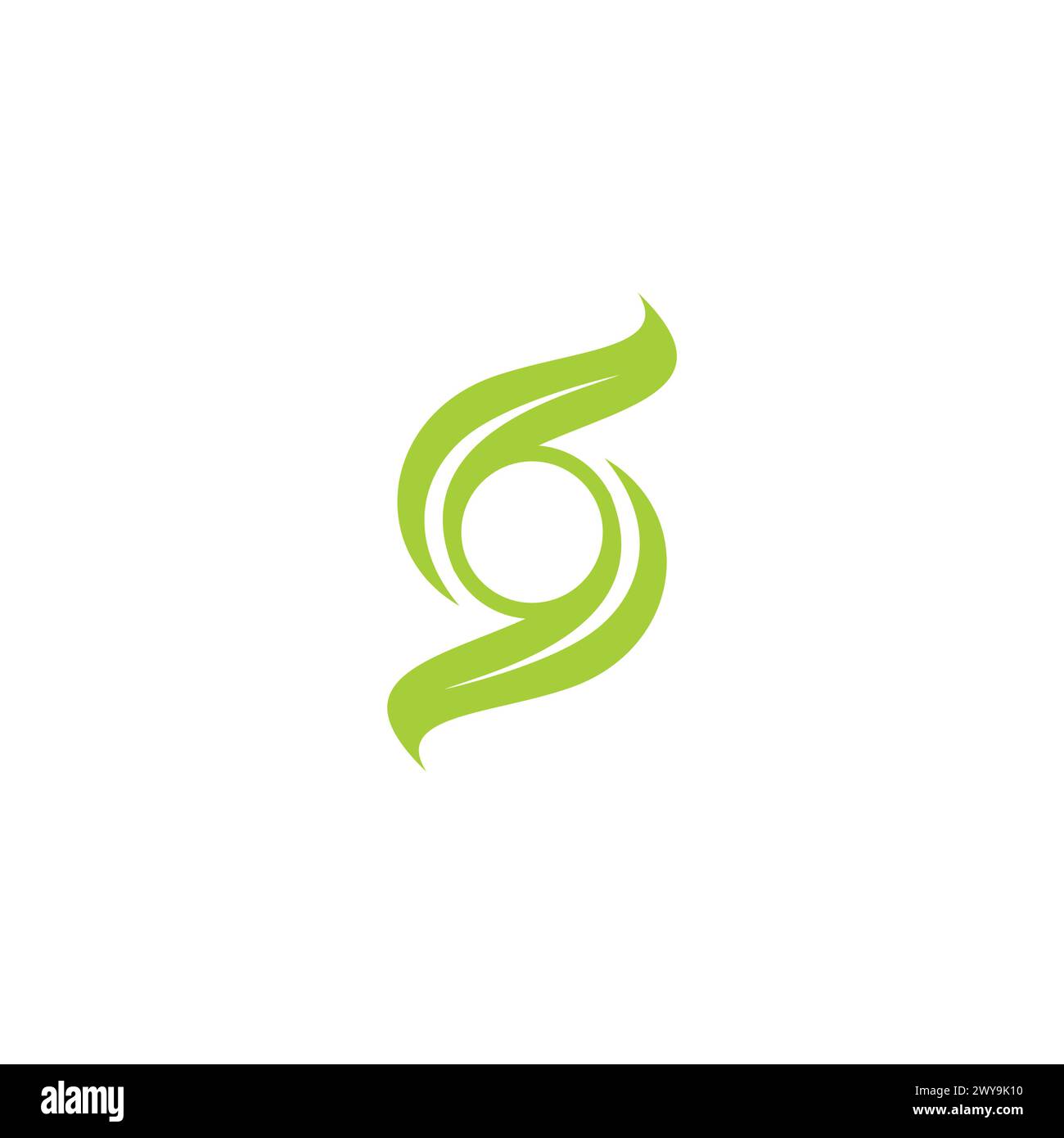 Leaf icon digital red Stock Vector Images - Alamy