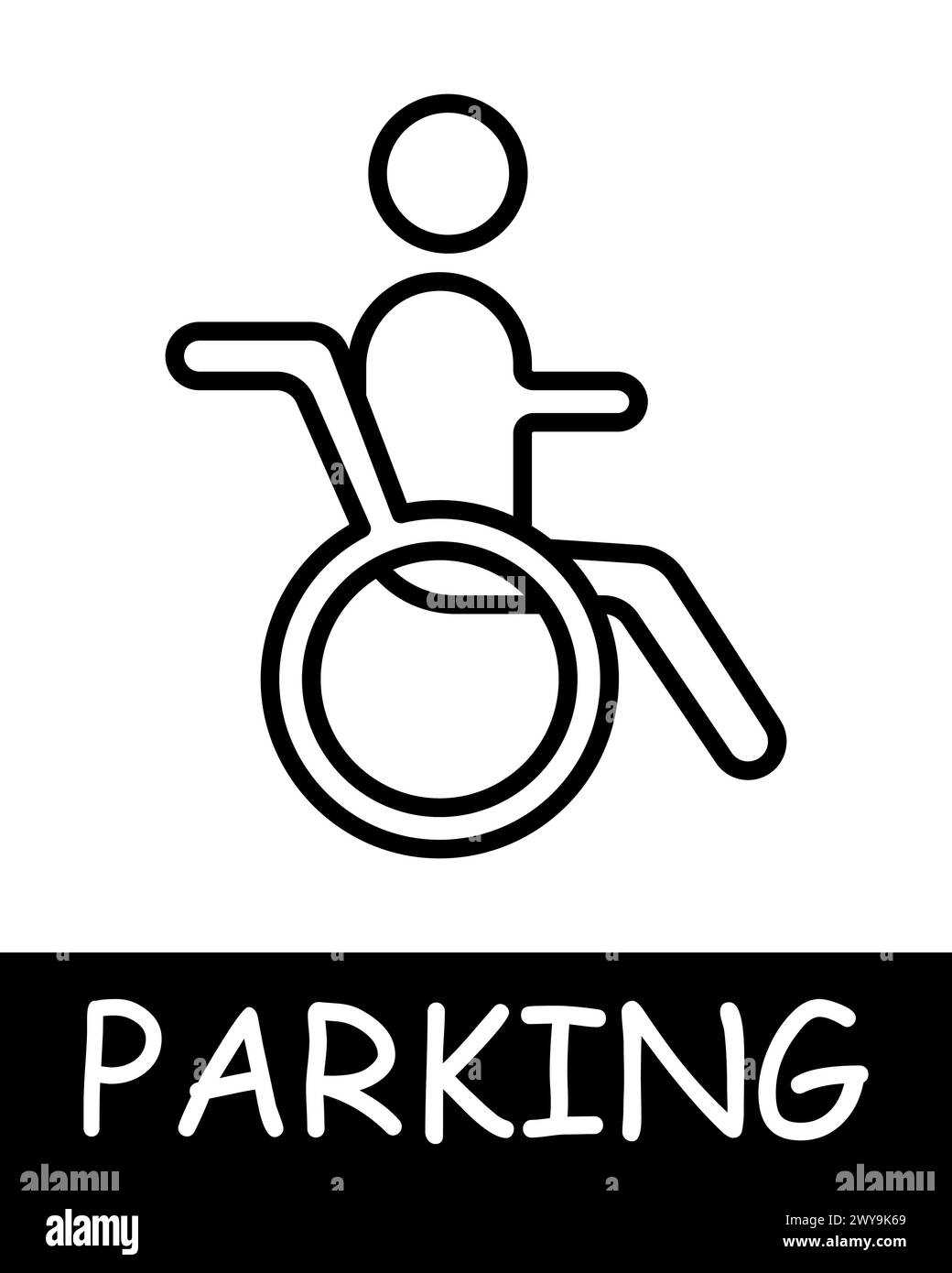 Parking, places for disabled people icon. Vehicle management ...