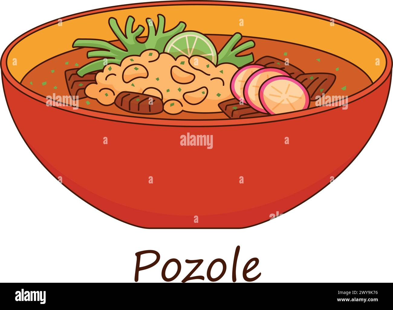 Mexican chicken soup Stock Vector Images - Alamy