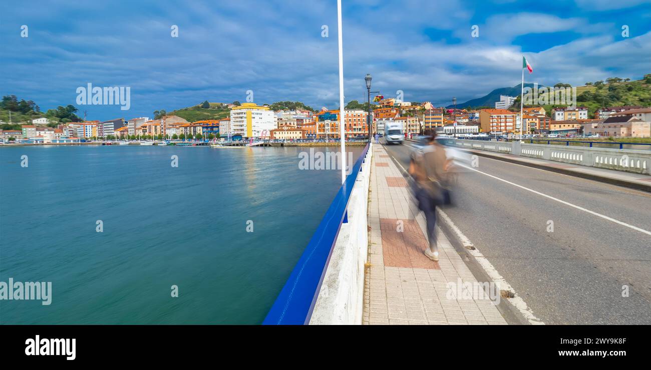 City View, Sella River Bridge, Street Scene, Ribadesella City View ...