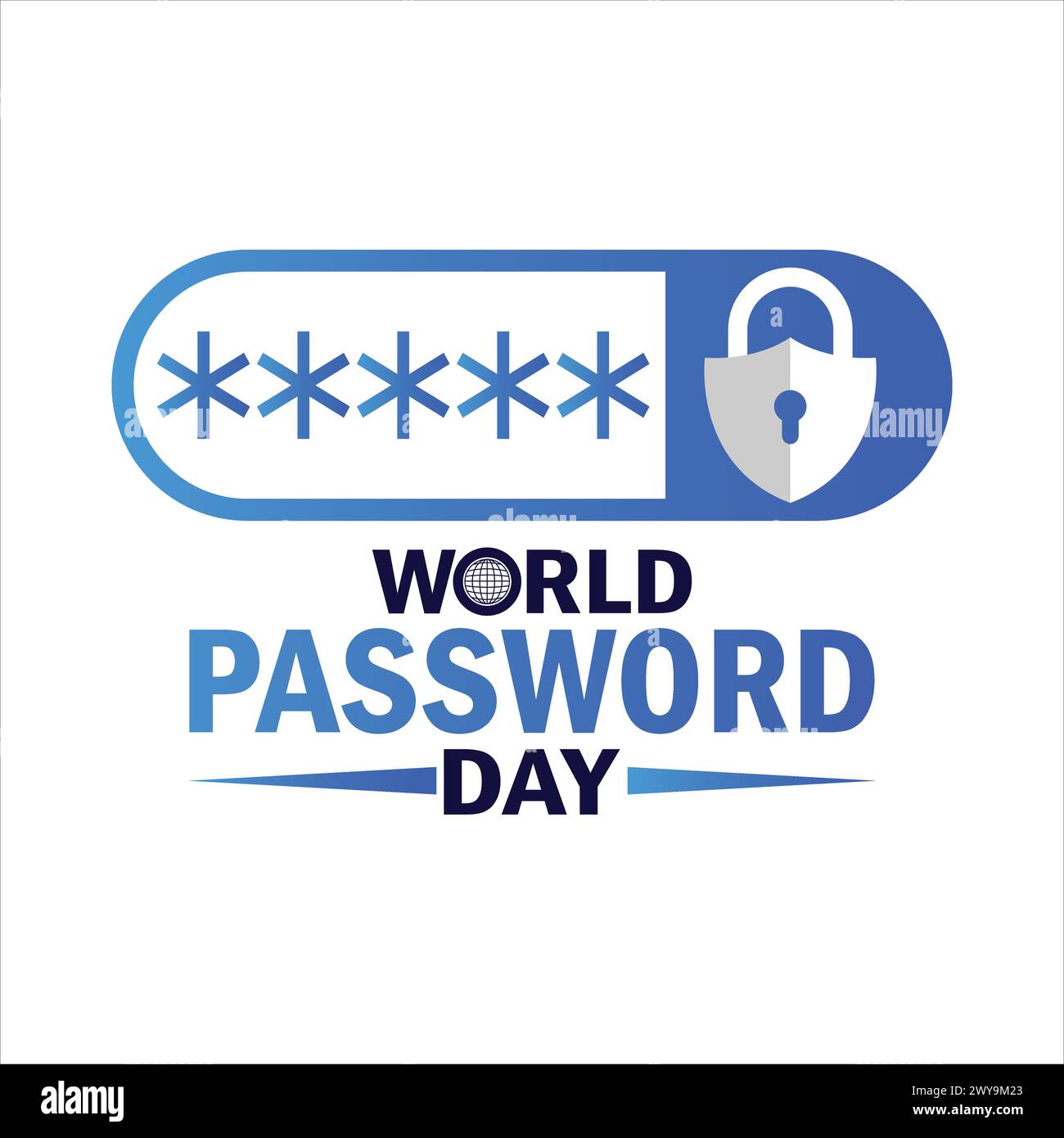 World Password Day Vector illustration. Holiday concept. Template for ...