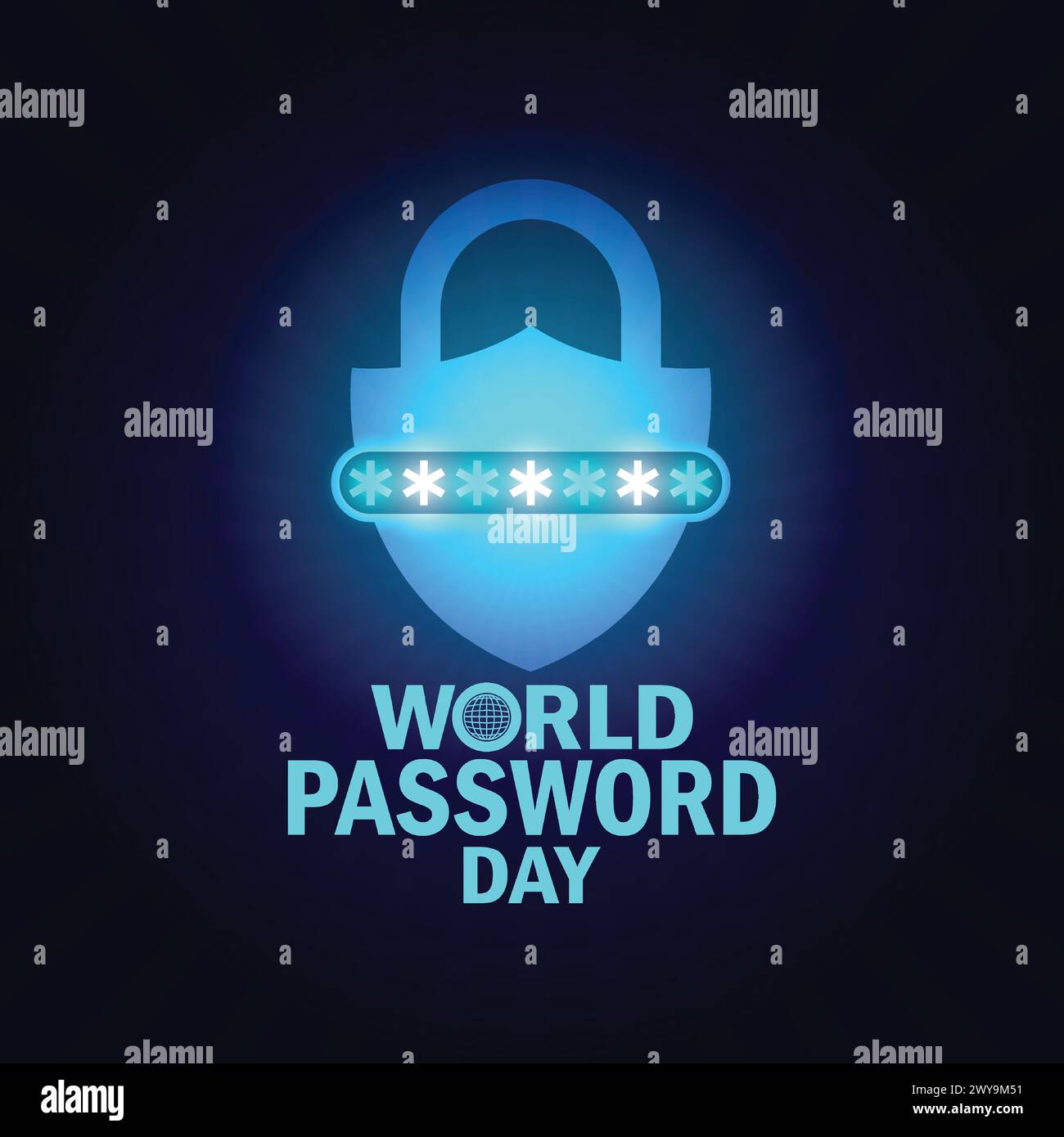 World Password Day. Holiday concept. Template for background, banner ...