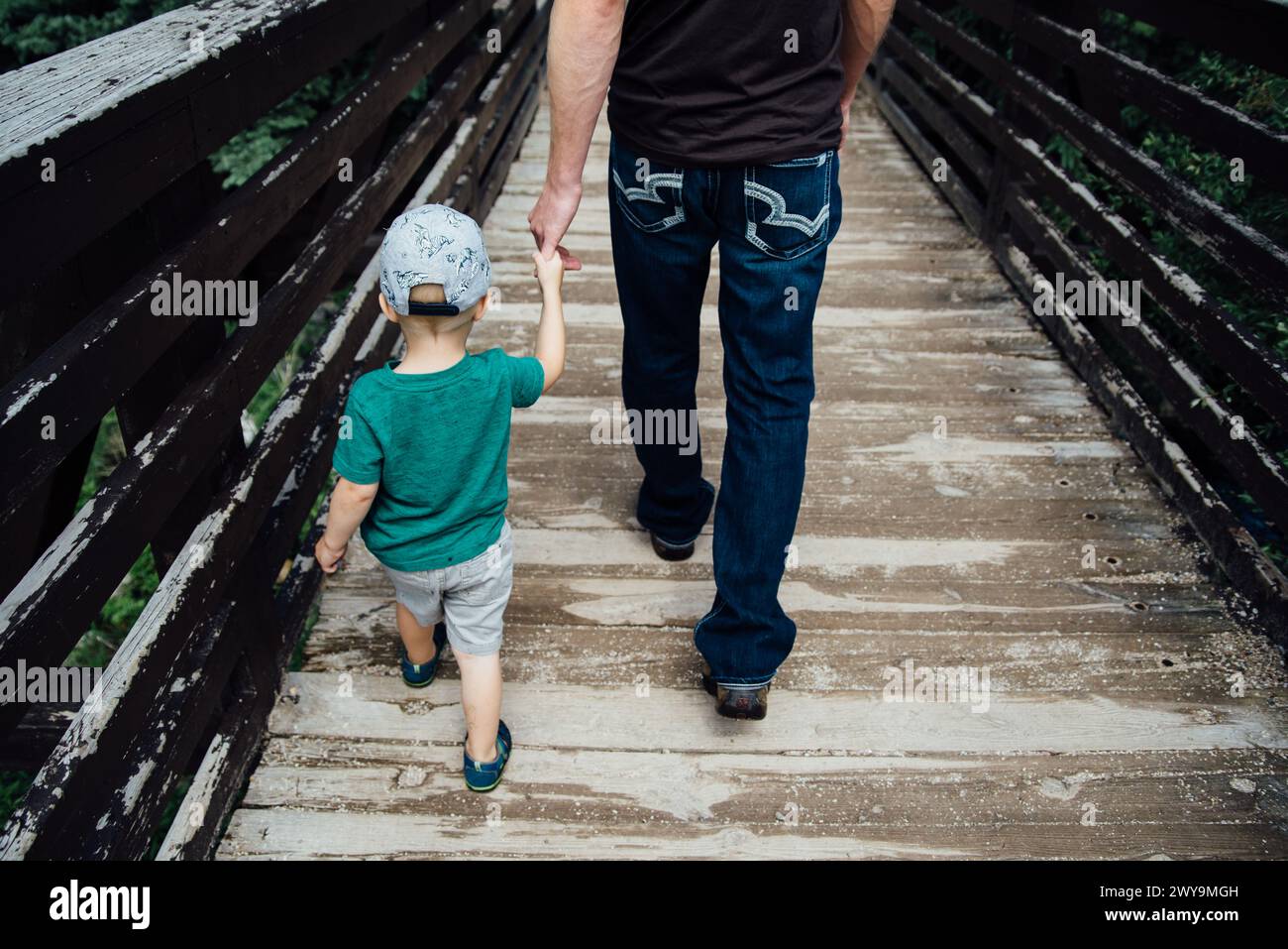 Father leading to school hi-res stock photography and images - Alamy