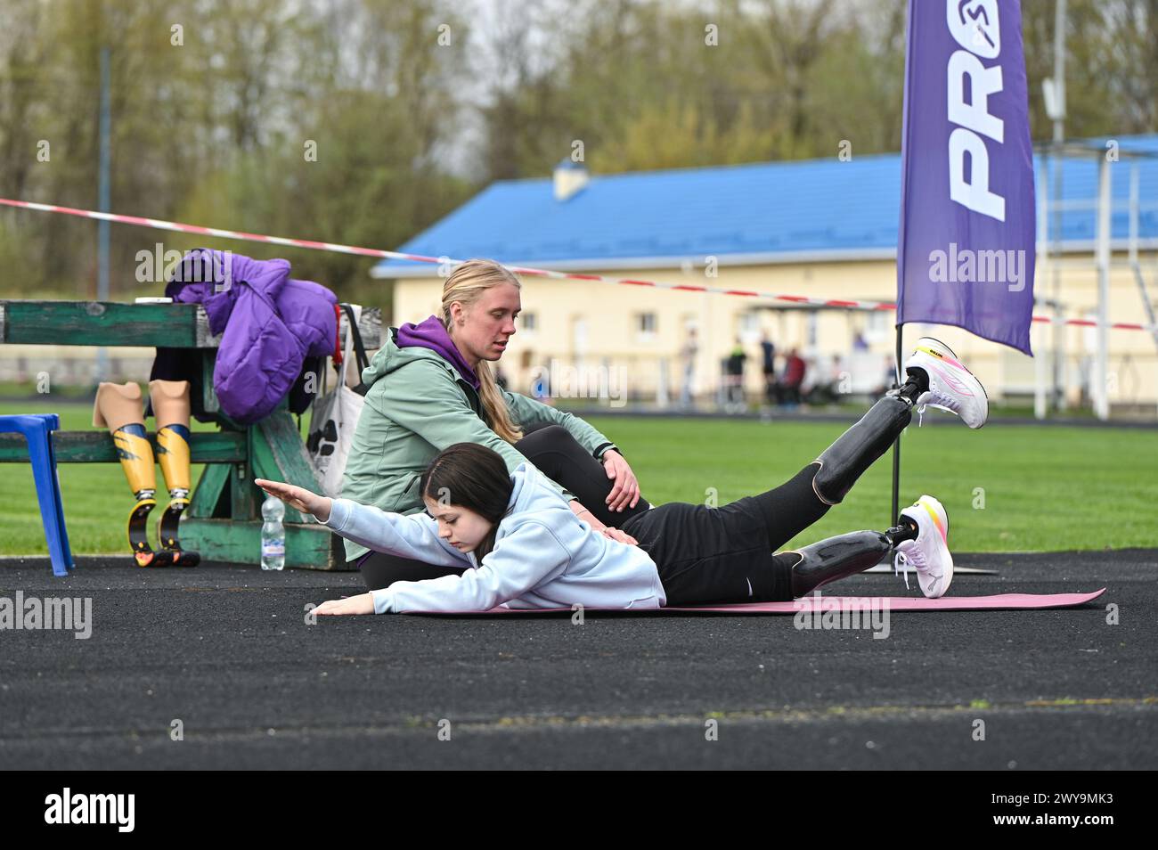 LVIV, UKRAINE - APRIL 04, 2024 - A 12-year-old Ukrainian Yana ...