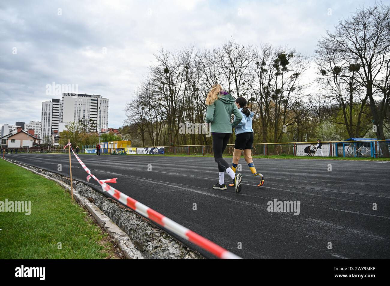 LVIV, UKRAINE - APRIL 04, 2024 - A 12-year-old Ukrainian Yana ...