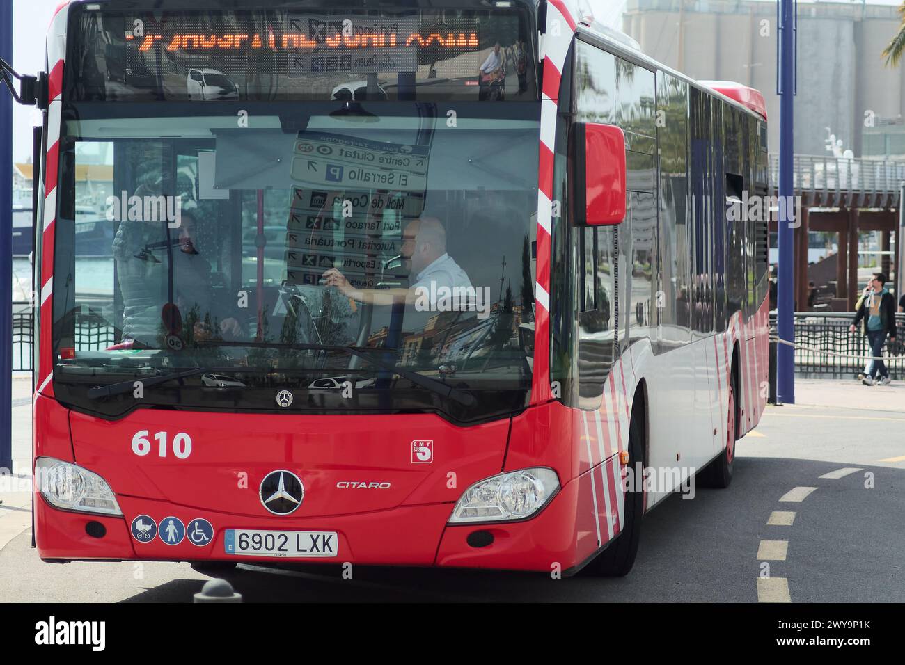 Tarragona, Spain - April 5, 2024: Photograph of a Mercedes-Benz Citaro ...