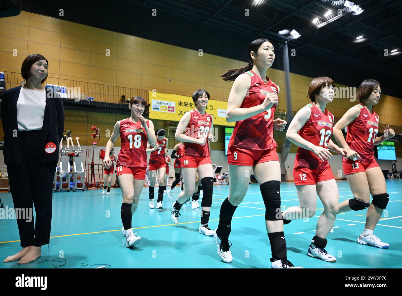 Tokyo, Japan. Credit: MATSUO. 5th Apr, 2024. (L-R) Erika Araki, Japan Women's team group (JPN ...