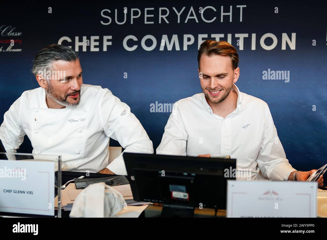 Monaco, Principato Di Monaco. 04th Apr, 2024. Chef Glenn Viel and Chef ...