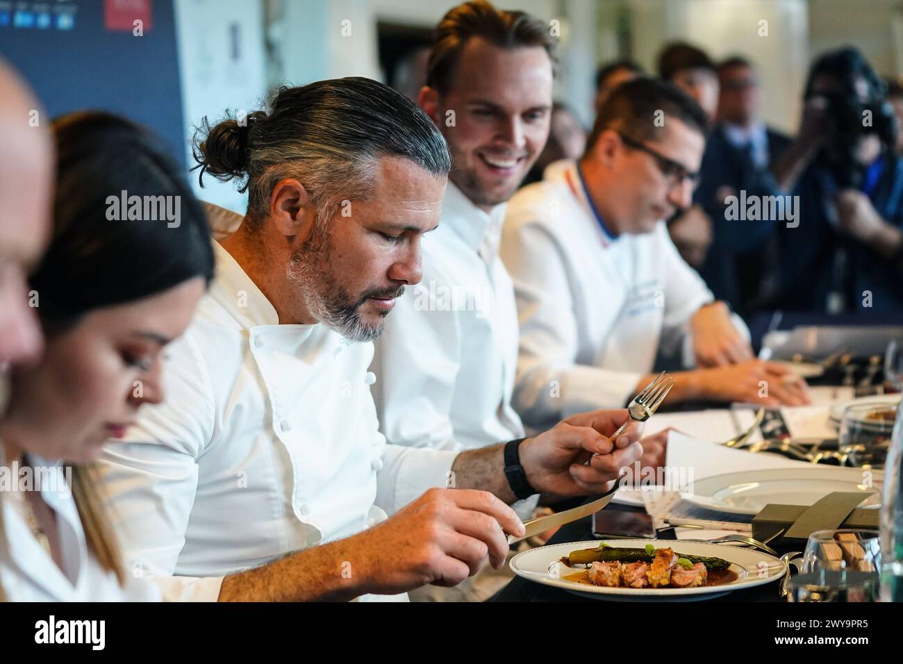 Monaco, Principato Di Monaco. 04th Apr, 2024. Chef Glenn Viel and Chef ...
