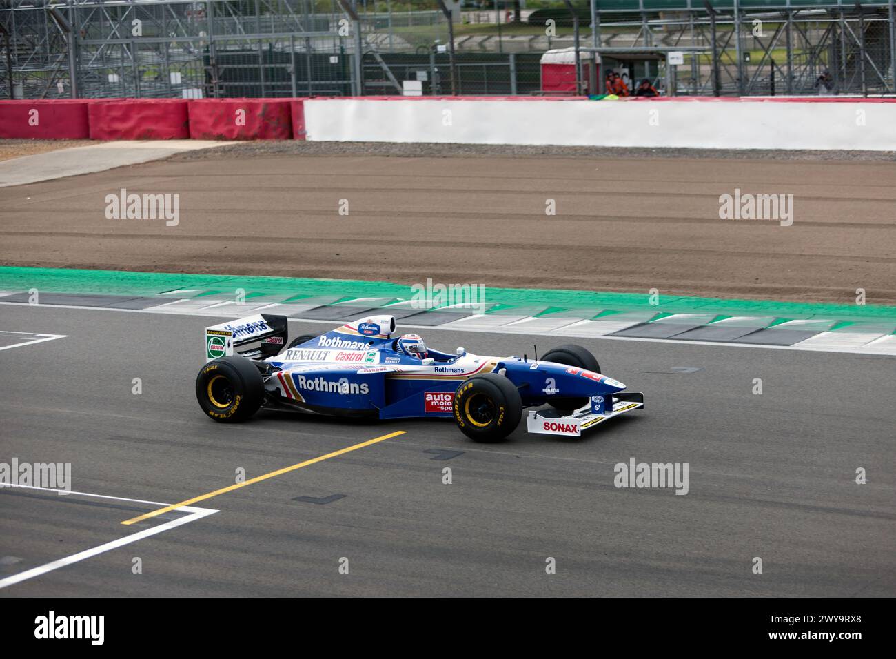 Ted Zorbas in Jacques Villeneuve's, 1997, Williams FW19 during the 75th ...