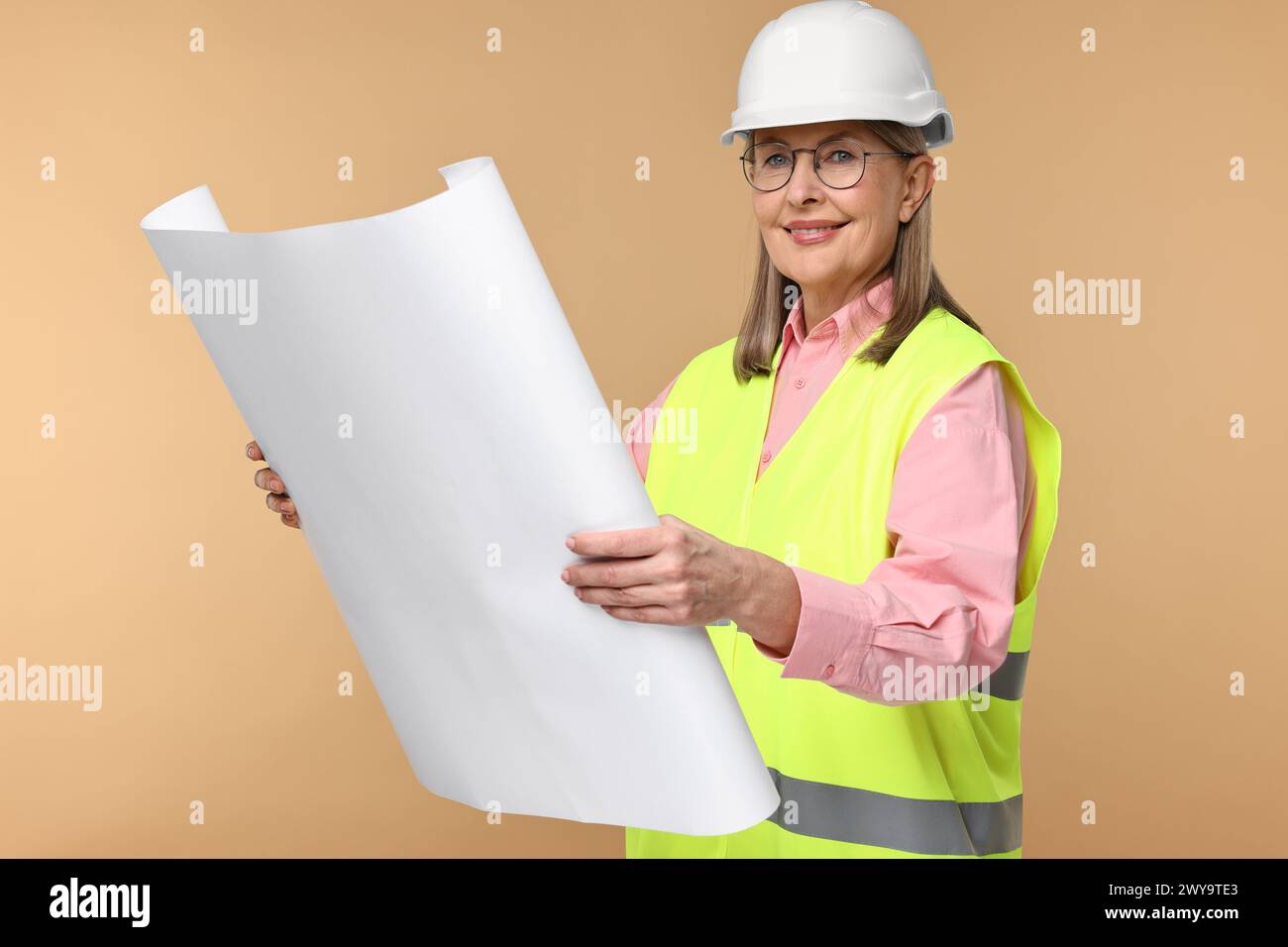 Professional architect in hard hat hi-res stock photography and images ...
