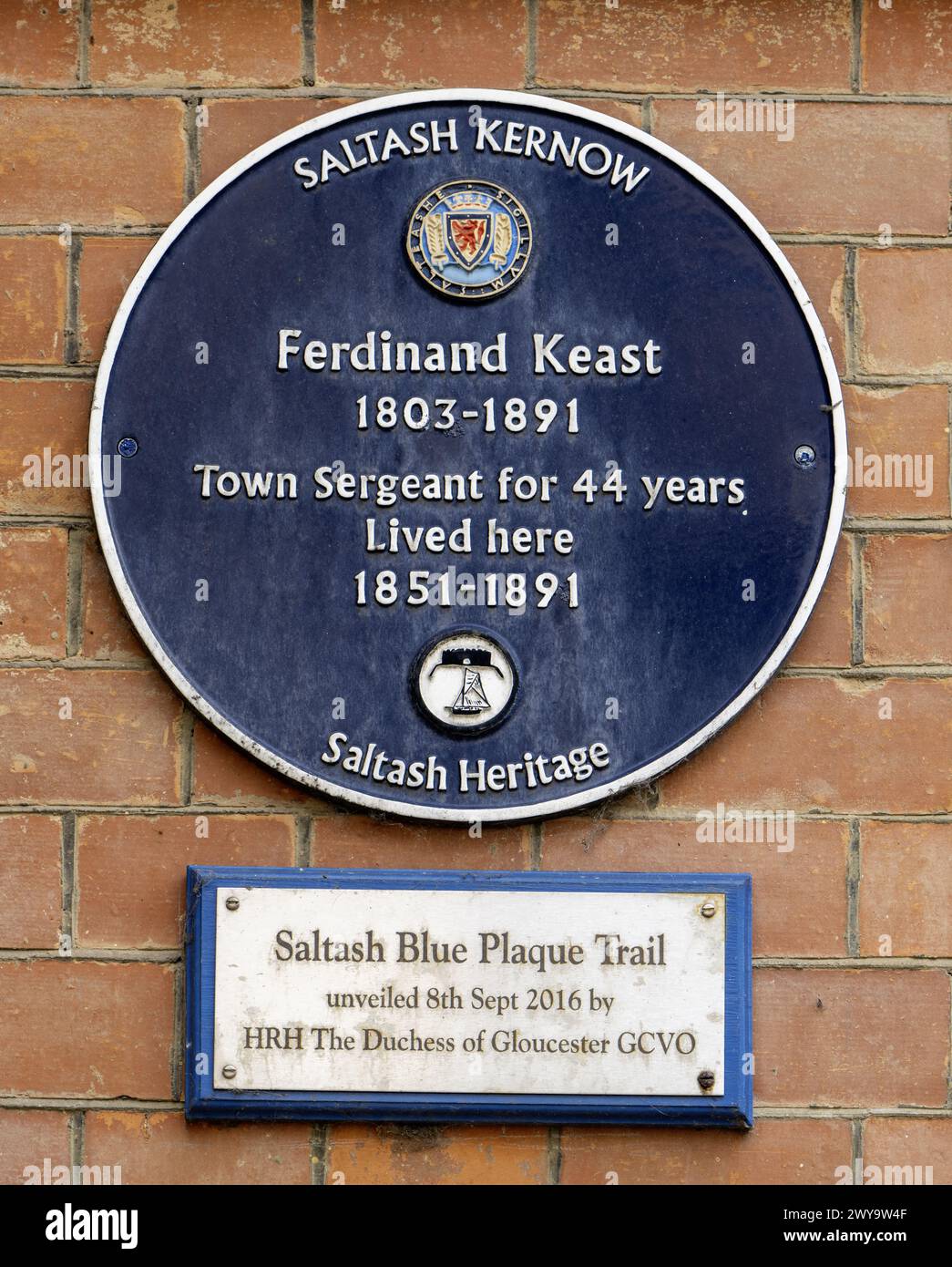 Saltash heritage plaques hi-res stock photography and images - Alamy