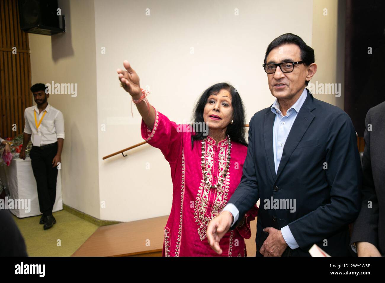 NEW DELHI, INDIA - MARCH 16: Shovana Narayan, Indian Kathak dancer with Former TV presenter ...