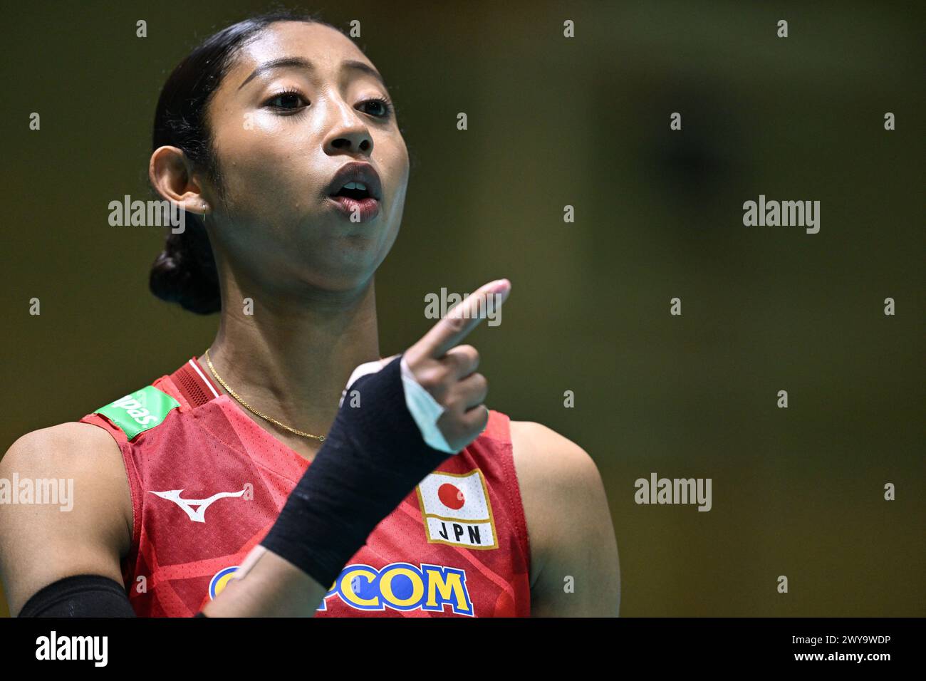 Tokyo, Japan. Credit: MATSUO. 5th Apr, 2024. Airi Miyabe (JPN) Volleyball : Japan Women's ...