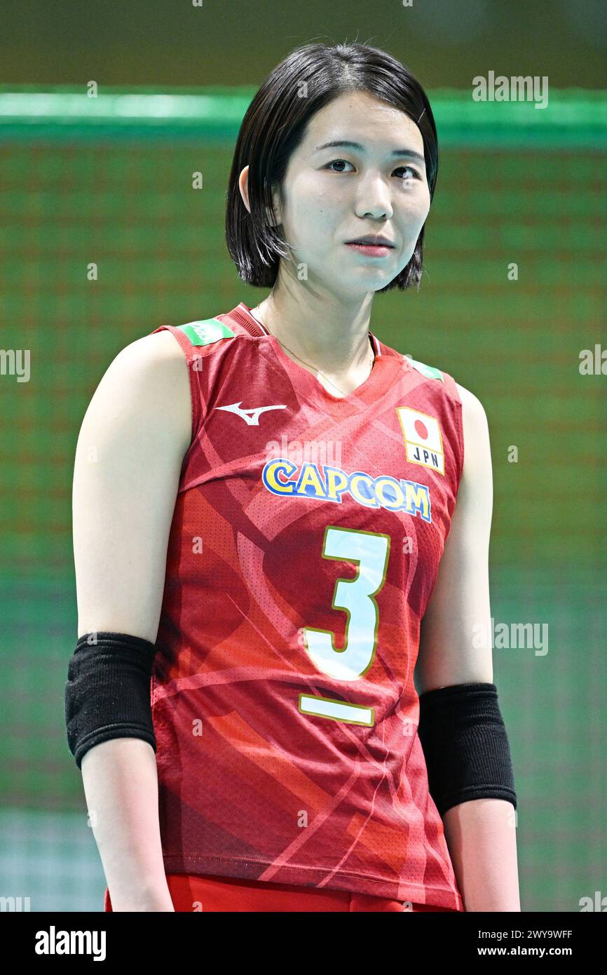 Sarina Koga (JPN), APRIL 5, 2024 - Volleyball : Japan Women's Volleyball national team training ...